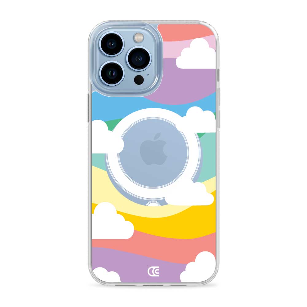 เคส iPhone 13 Pro Max | Pastel Rainbow Sky Frame – Case Culture
