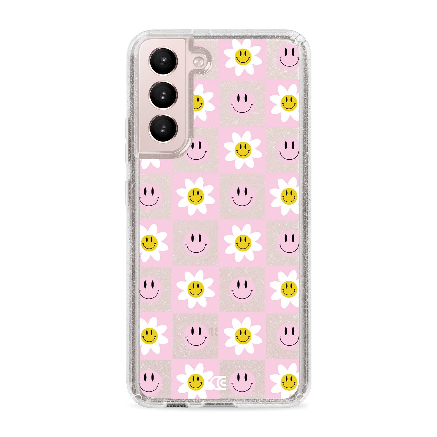 เคส Galaxy S22 | Smiley Face Daisy Checker – Case Culture