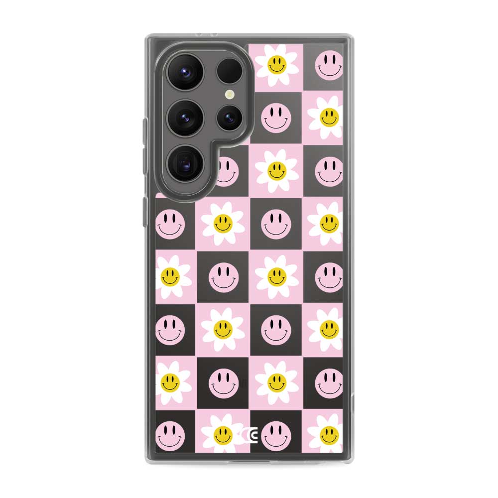 เคส Galaxy S24 Ultra | Smiley Face Daisy Checker – Case Culture