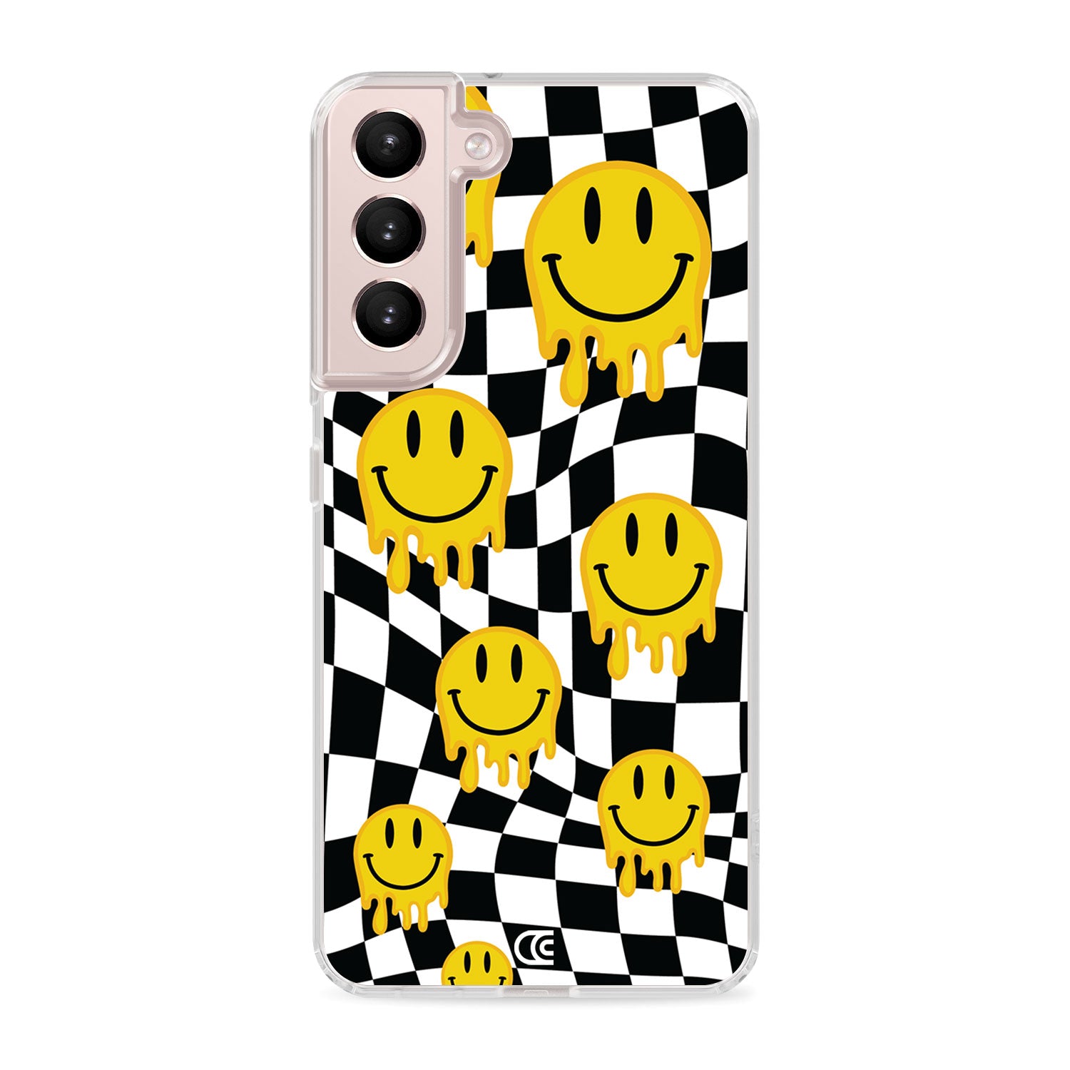 เคส Galaxy S22 Plus | Dripping Smiley Checker – Case Culture